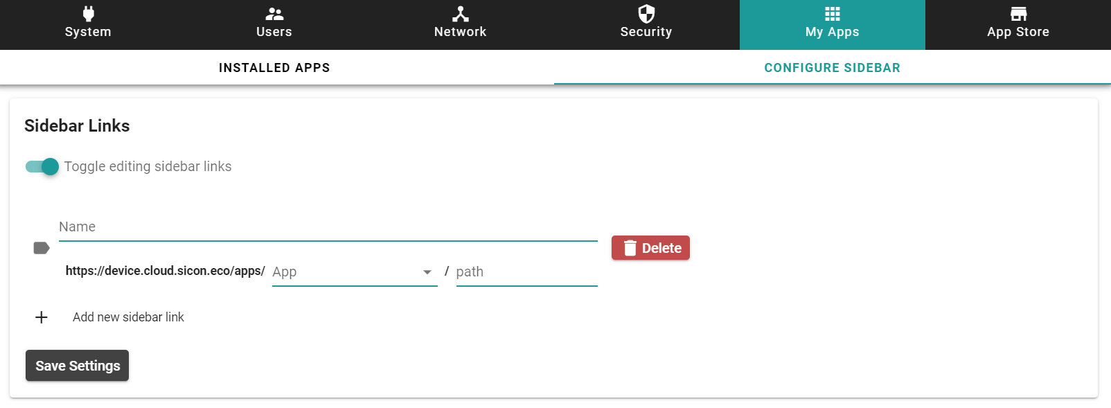 Configure Apps Configure Apps
